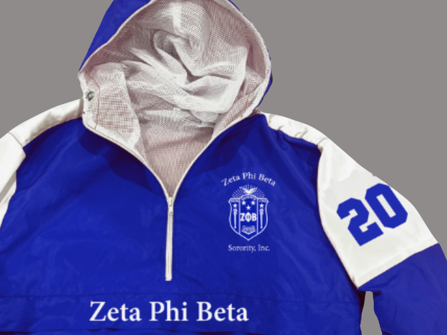 Zeta Phi Beta Panel Windbreaker – Stylish Sorority Jacket – Greekian